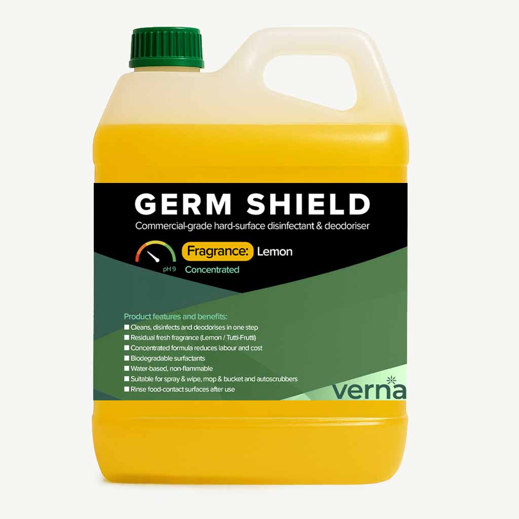 Germ Shield Lemon Disinfectant | Commercial Grade Hard Surface Cleaner ...